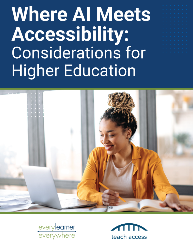 Where AI Meets Accessibility: Considerations for Higher Education Toolkit – Teach Access