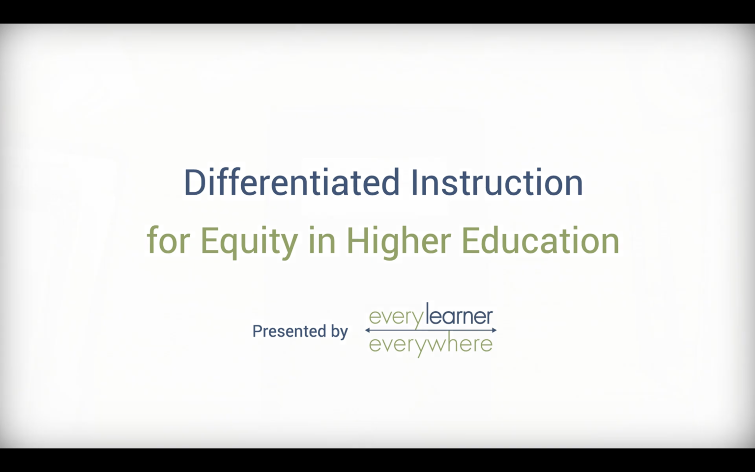Differentiated Instruction for Equity in Higher Education - Every ...