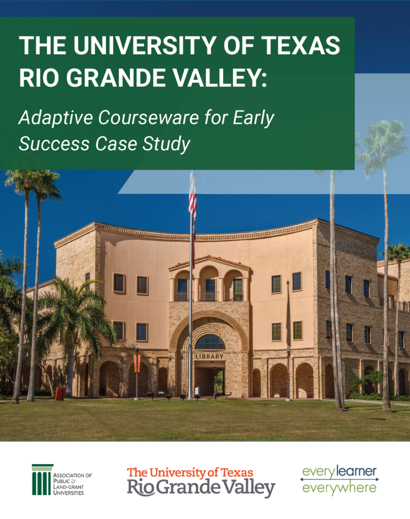 Adaptive Courseware for Early Success Case Study: University of Texas ... Adaptive Courseware for Early Success Case Study: University of Texas ...